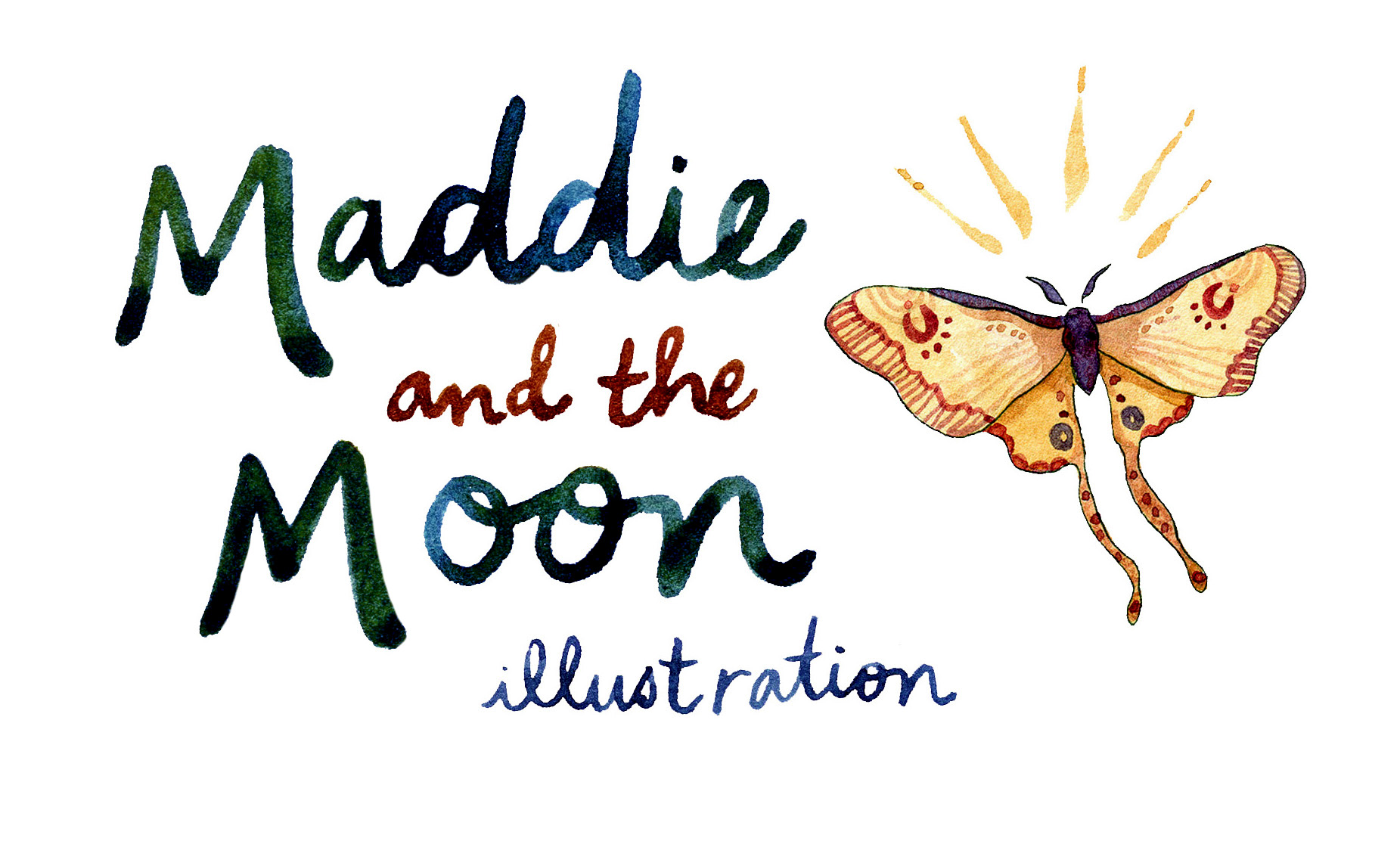 Maddie and the Moon Illustration